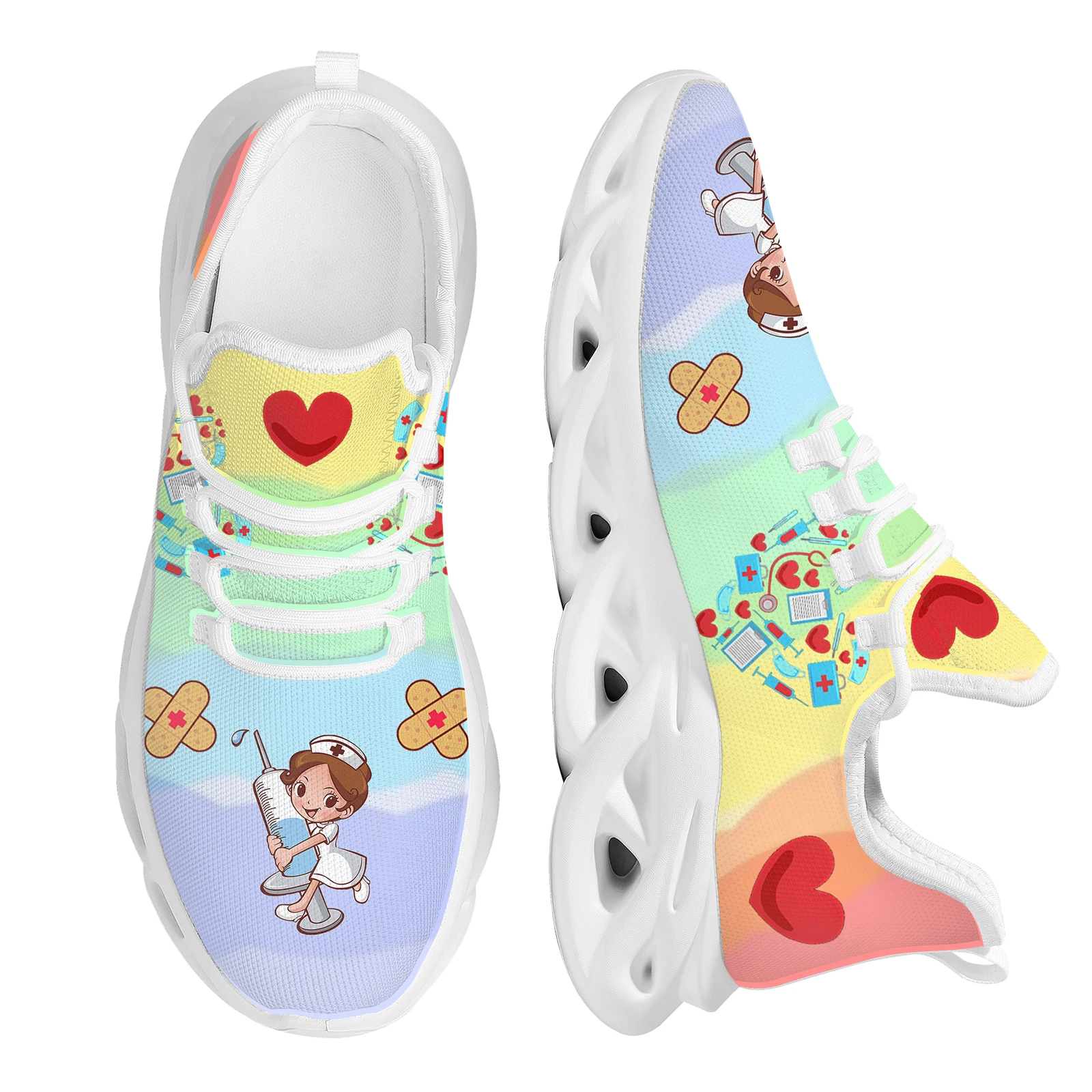 2023 New Nurse Shoes Outdoor Breathable Mesh Running Shoes Nurse ...