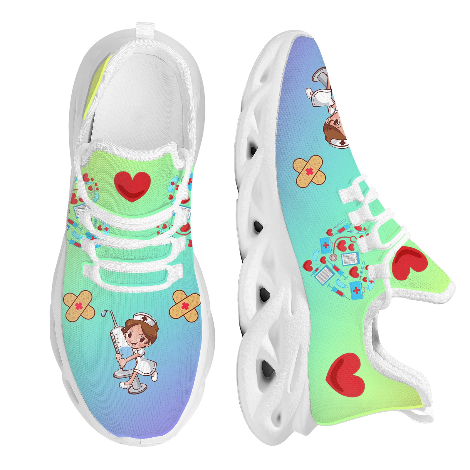 2023 New Nurse Shoes Outdoor Breathable Mesh Running Shoes Nurse ...