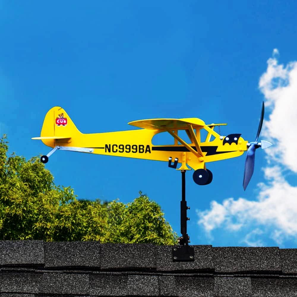2023 New Piper J3 Cub Airplane Weathervane Metal 20x18cm - Walmart.com
