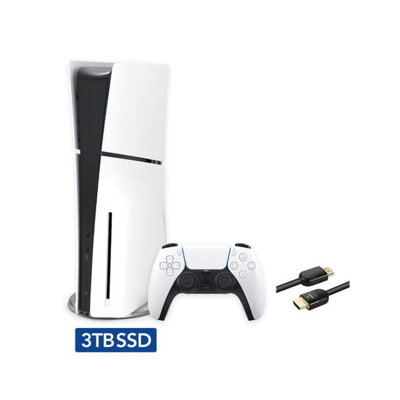 2023 Slim PlayStation 5, 3TB SSD, Disc Edition, Controller & Mytrix 8K ...
