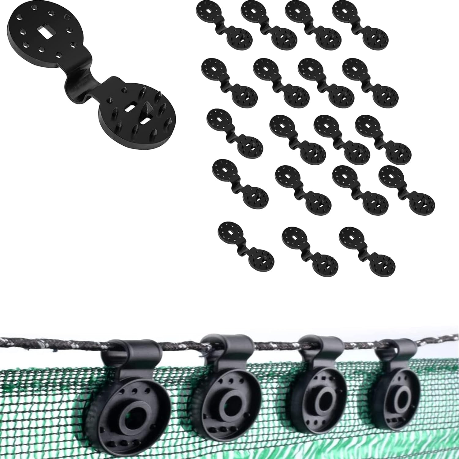 2023 New Shade Cloth Heavy Duty Lock Grip Shade Cloth Plastic Clips ...