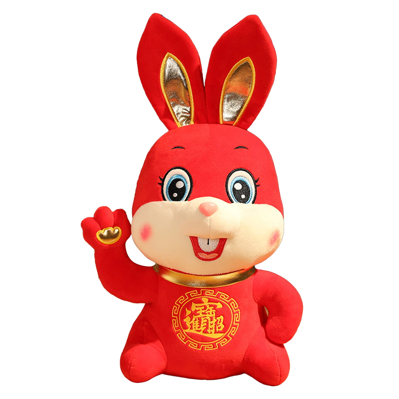 2023 New Year Tang Suit Chinese Style Rabbit Plush Toy Soft Lucky Bunny ...