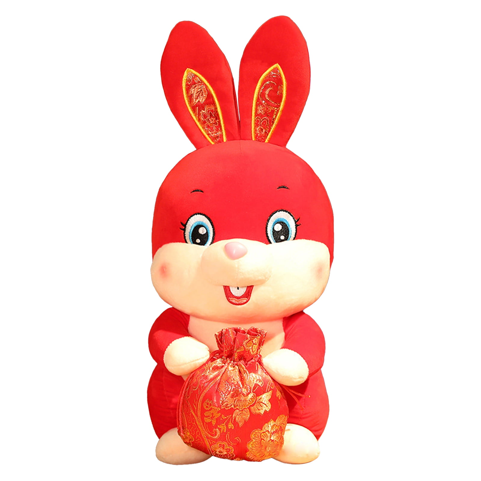 2023 New Year Tang Suit Chinese Style Rabbit Plush Toy Soft Lucky Bunny ...