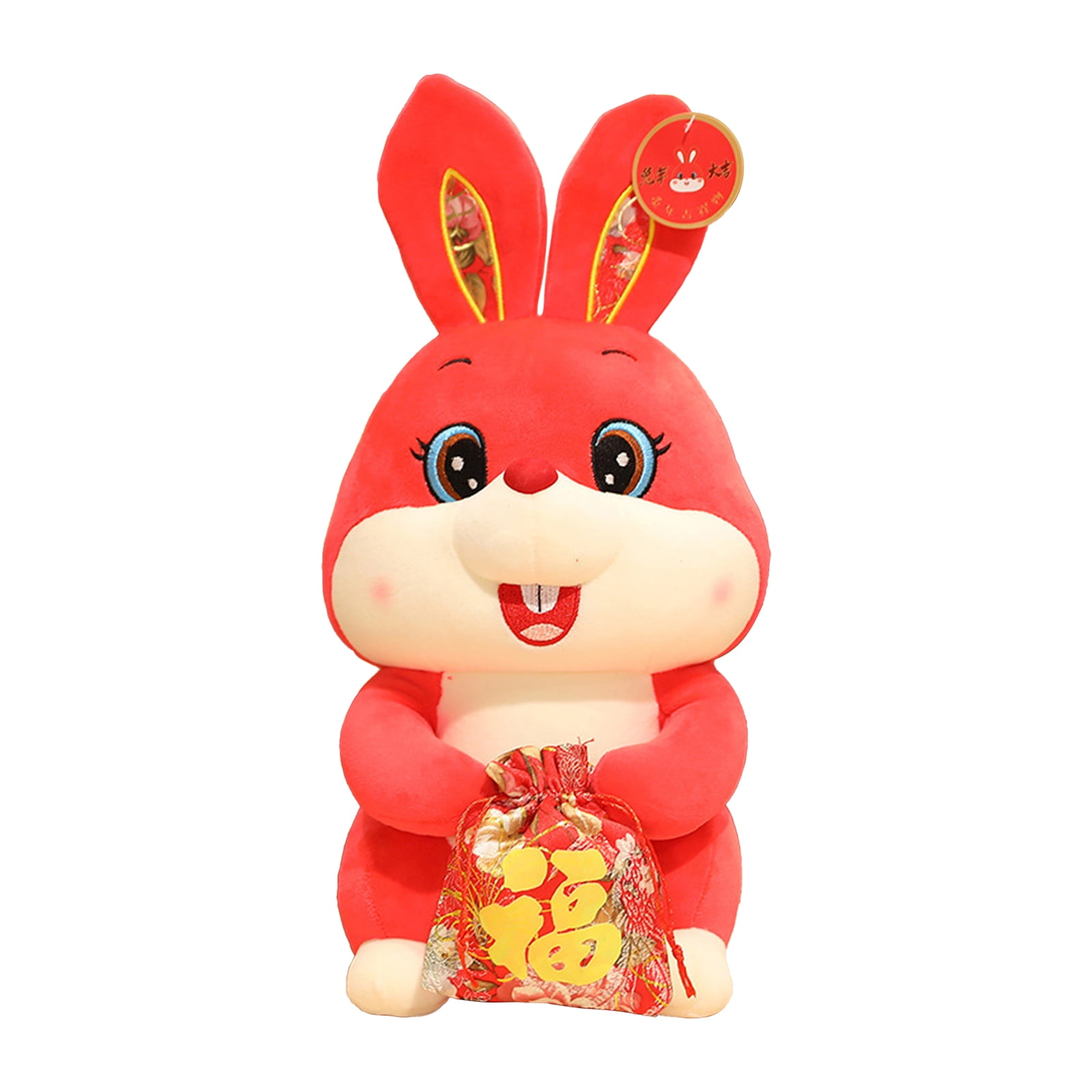 2023 New Year Tang Suit Chinese Style Rabbit Plush Toy Soft Lucky Bunny ...