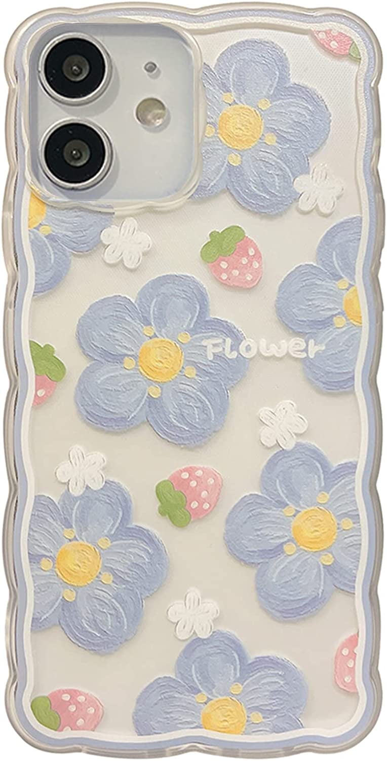 2023 Newest Cute iPhone 12 Case for Women Girly, Fashion Wave Grip ...