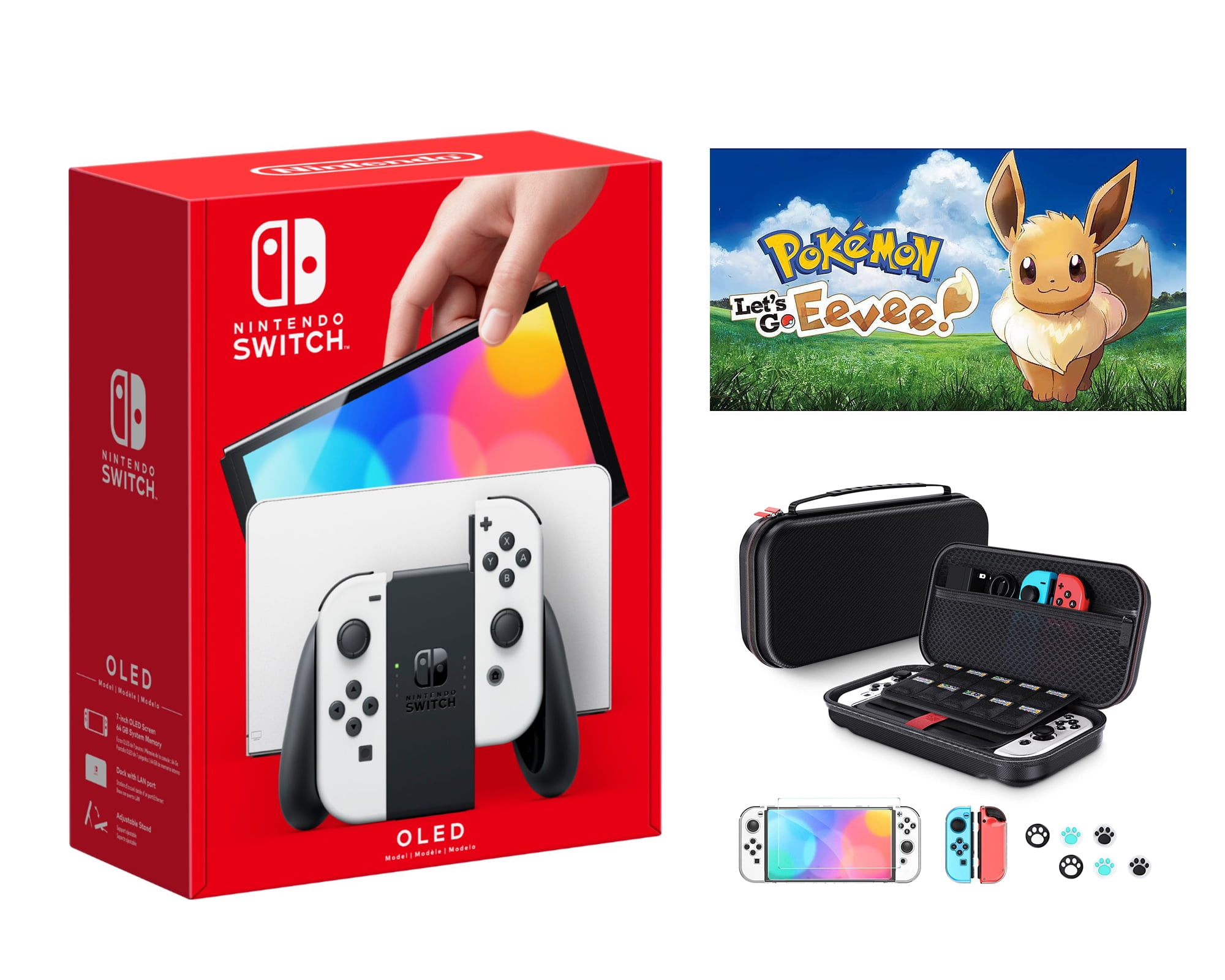 2023 Newest Nintendo Switch Oled Model White Joy Cons Console 32gb