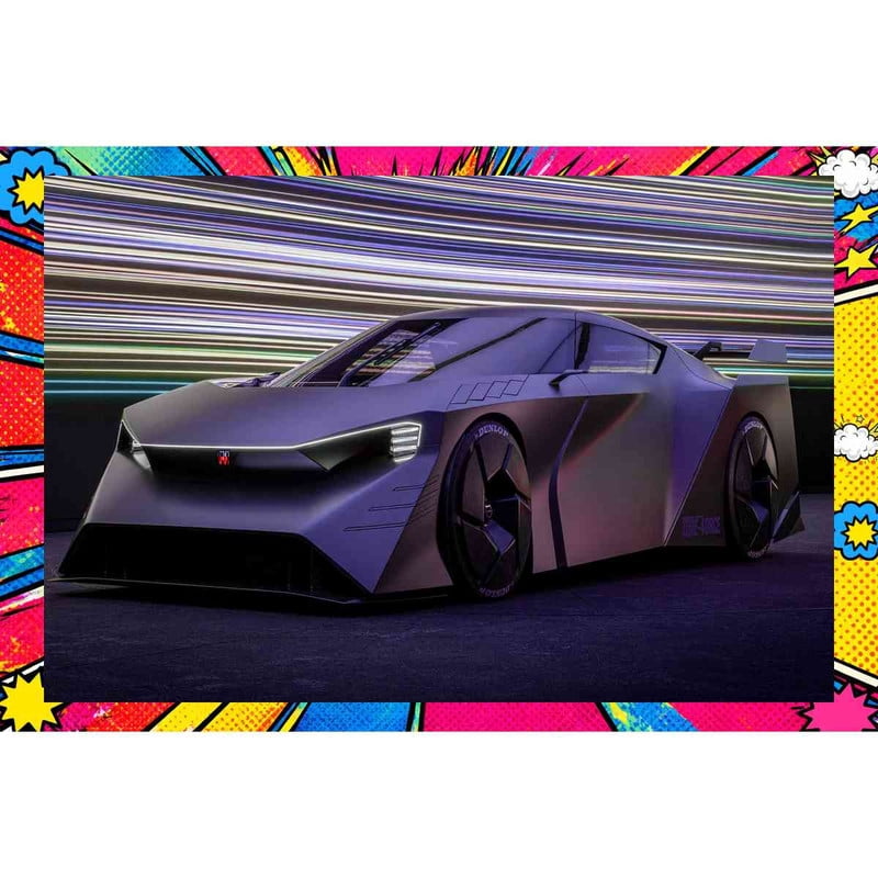 2023 Nissan Hyper Force Concept - Pop Art Edition | 24x36 Inch Rolled ...