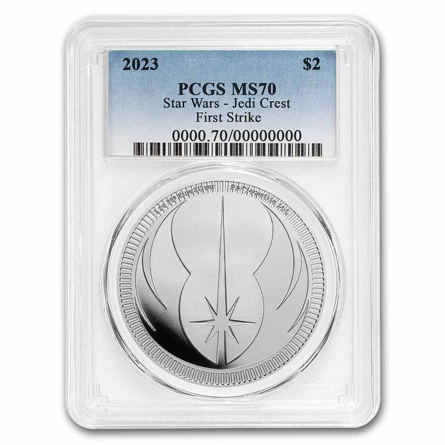 2023 Niue 1 oz Ag $2 Star Wars: Jedi Order Crest MS-70 PCGS (FS ...