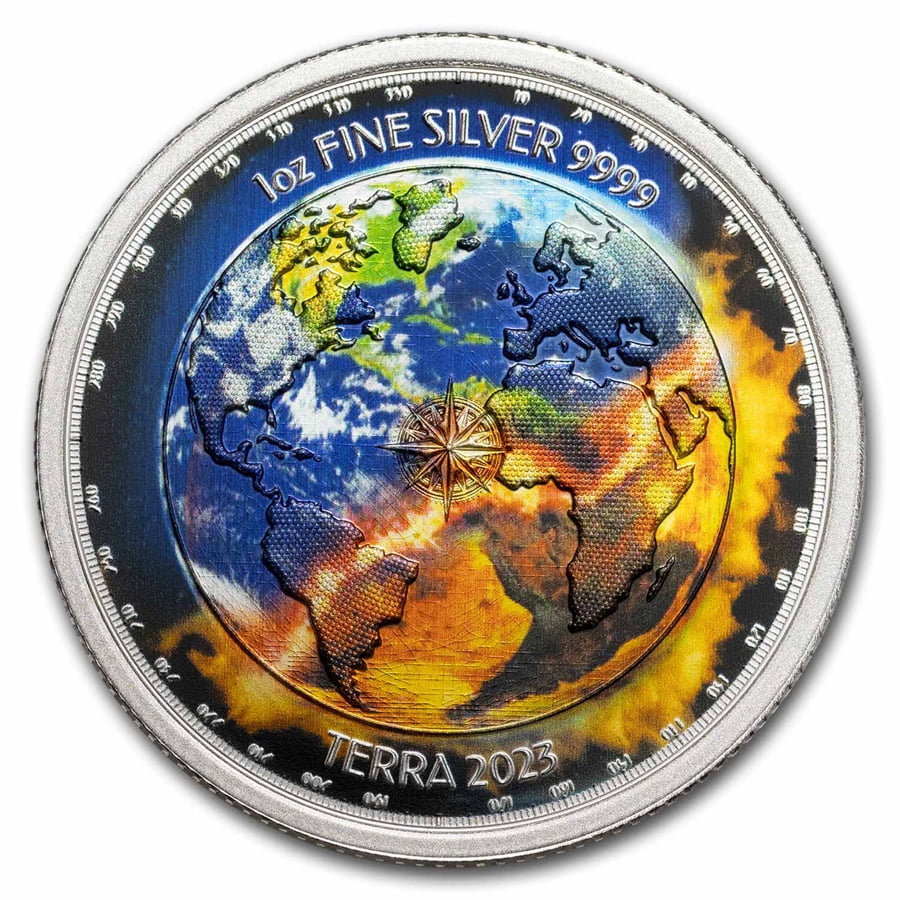2023 Niue 1 oz Silver Burning Earth Global Warming Terra IV - Walmart.com