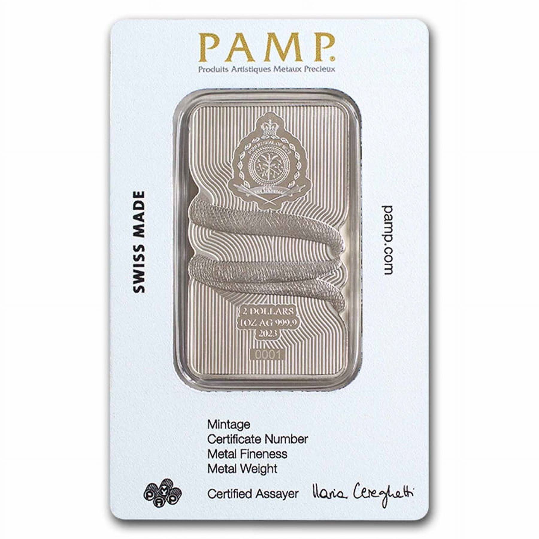 2023 Niue 1 oz Silver Nature's Grip Sunbeam Snake Bar in Assay ...