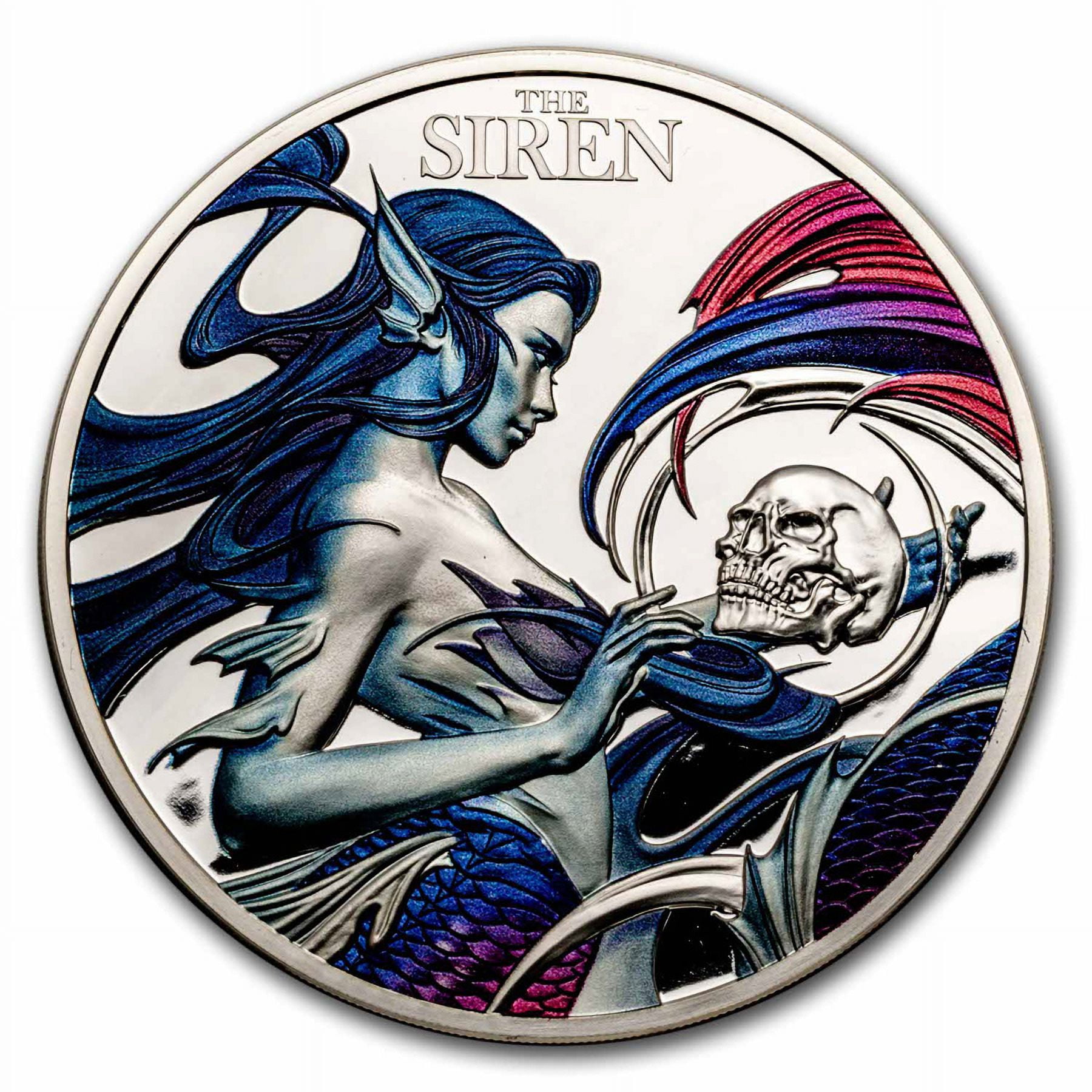 2023 Niue 2 oz Silver Proof Mythical Creatures; The Siren - Walmart.com