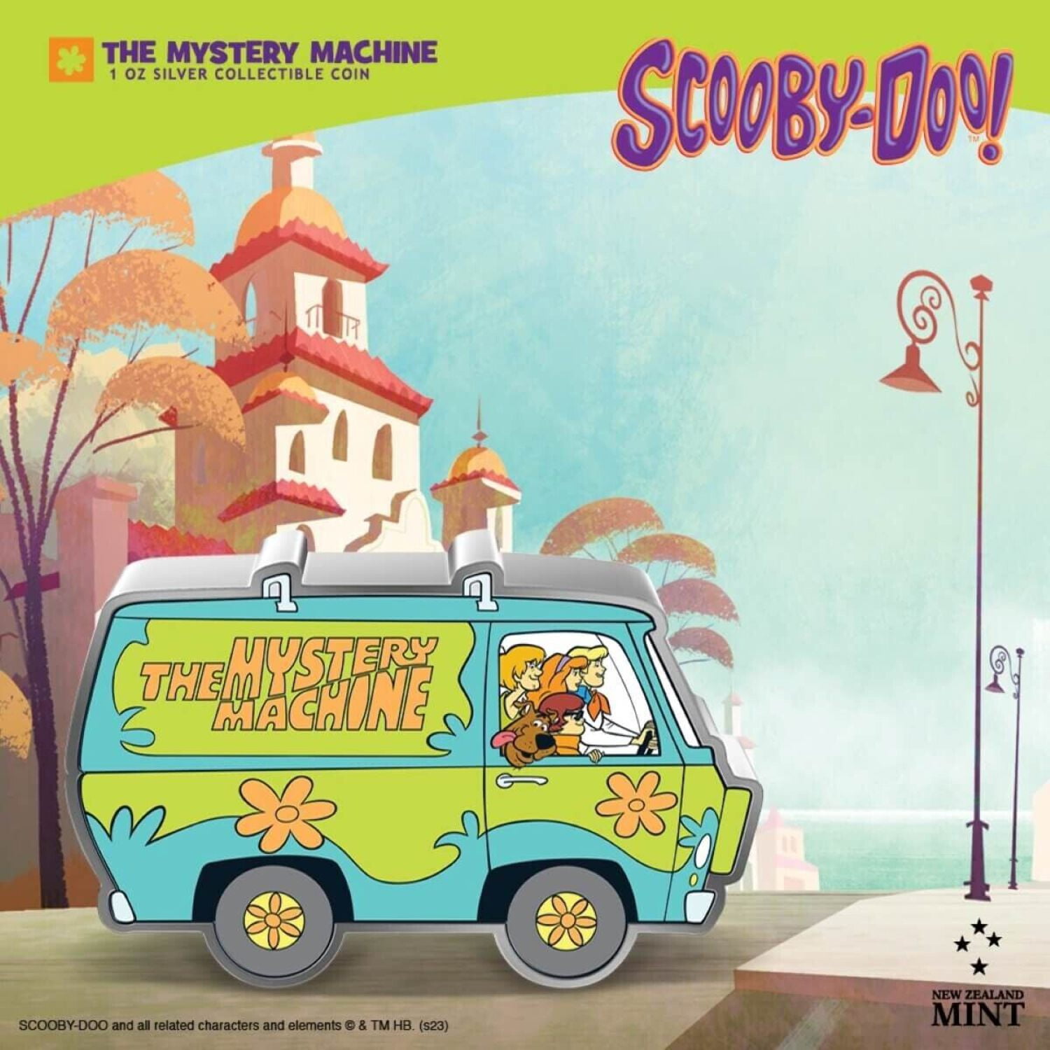 2023 Niue Scooby Doo The Mystery Machine 1oz Silver Colorized Proof ...
