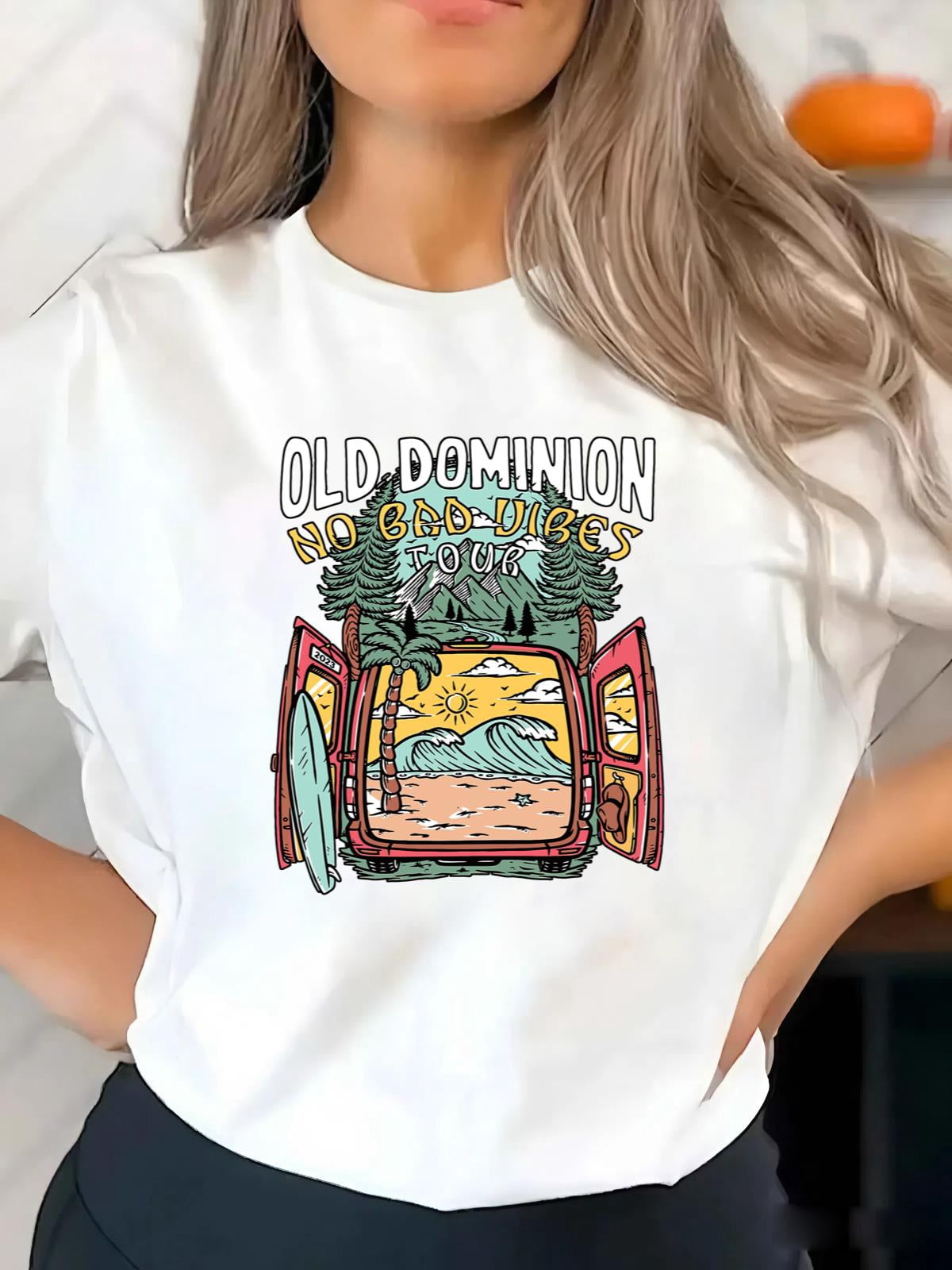 2023 Old Dominion Tour No Bad Vibes Rock Band Concert Fan Gift T-Shirt ...