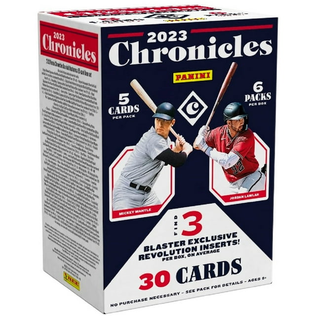 2023 Panini Chronicles Baseball Trading Cards Blaster Box - Walmart.com