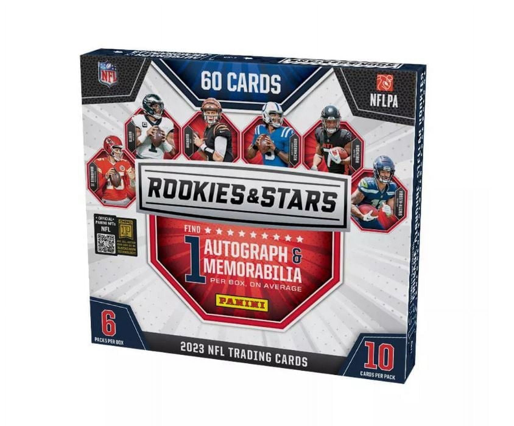 Panini 2023 NFL Rookies and Stars Mega Box, 6 Packs, 10 Cards Per Pack ...