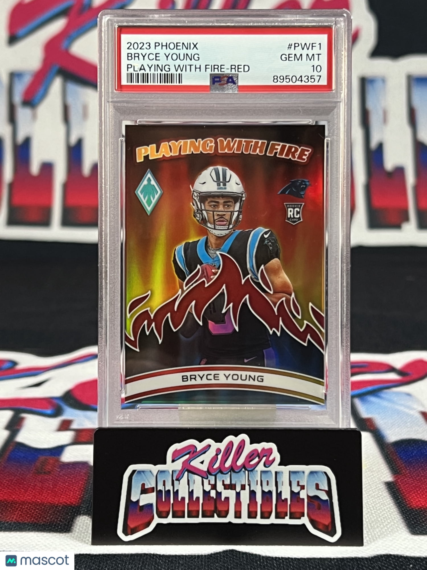 2023 Panini Phoenix Playing With Fire-Red /199 Bryce Young PSA 10 - Walmart.com