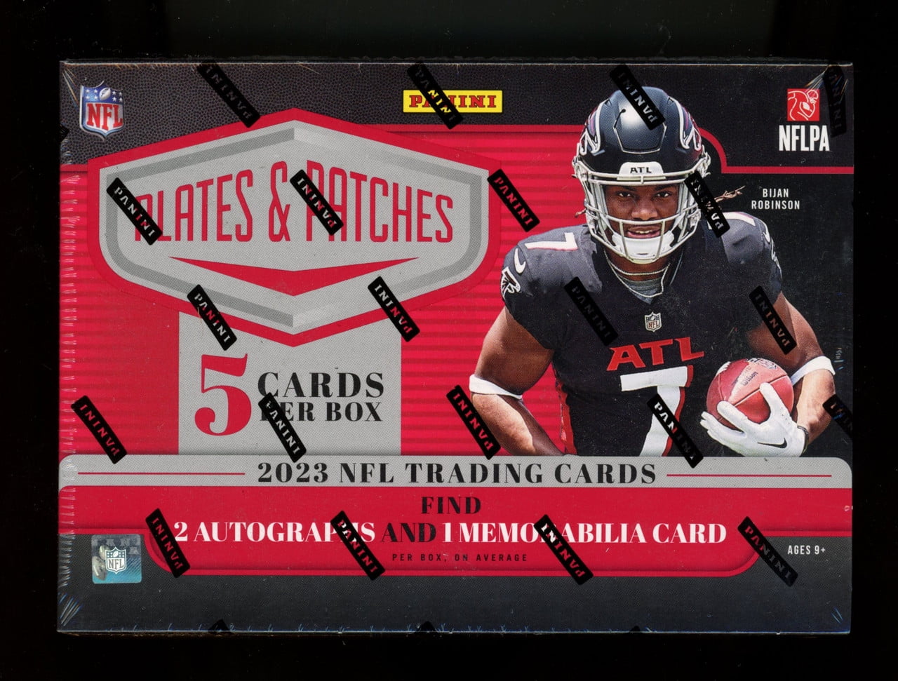 2023 Panini Plates & Patches NFL Cards Football Hobby Box - Walmart.com