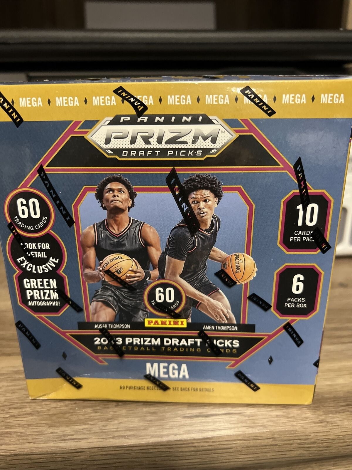 Collectible 2023 Panini Prizm Draft Picks Basketball Rectangle Mega Box (Green Prizm) - Walmart.com
