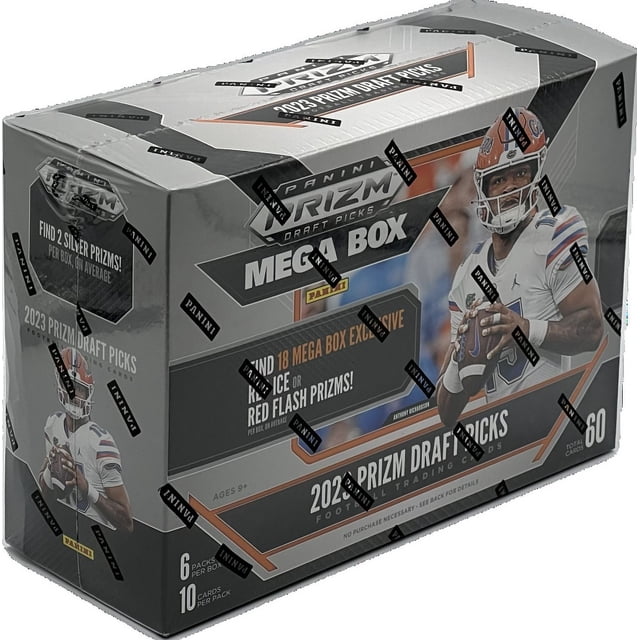 Panini 2023 NFL Draft Picks Prizm Football Mega Box with Exclusive Red ...