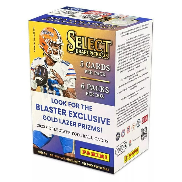Panini 2023 NFL Select Draft Picks Football Trading Card Blaster Box ...