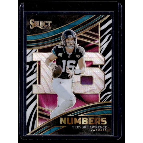 2023 Panini Select Numbers Zebra Trevor Lawrence #NMB-TLA Prizm ...