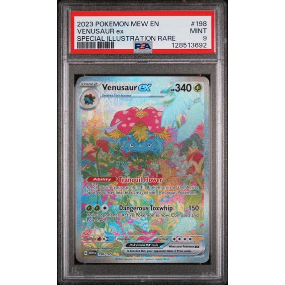 2023 Pokemon Mew Special Illustration Rare Venusaur Ex #198 PSA 9 ...