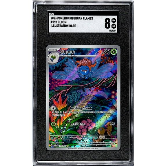 2023 Pokemon Obsidian Flames #198 Gloom Illustration Rare SGC 8 - Walmart.com