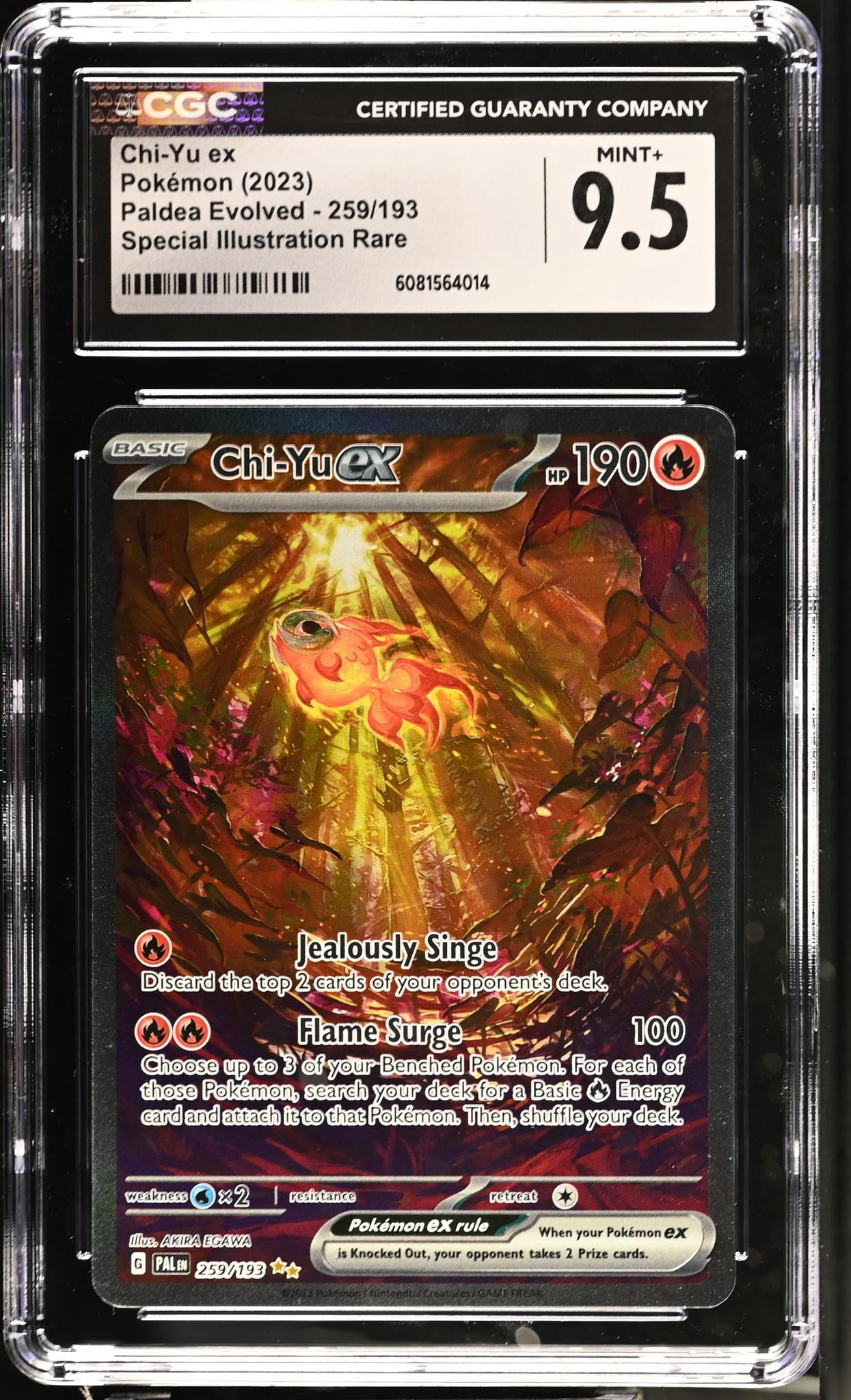 2023 Pokemon Paldea Evolved Special Illustration Rare Chi-Yu ex #259/ ...