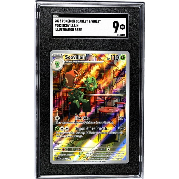 2023 Pokemon Scarlet & Violet #202 Scovillain Illustration Rare SGC 9 ...