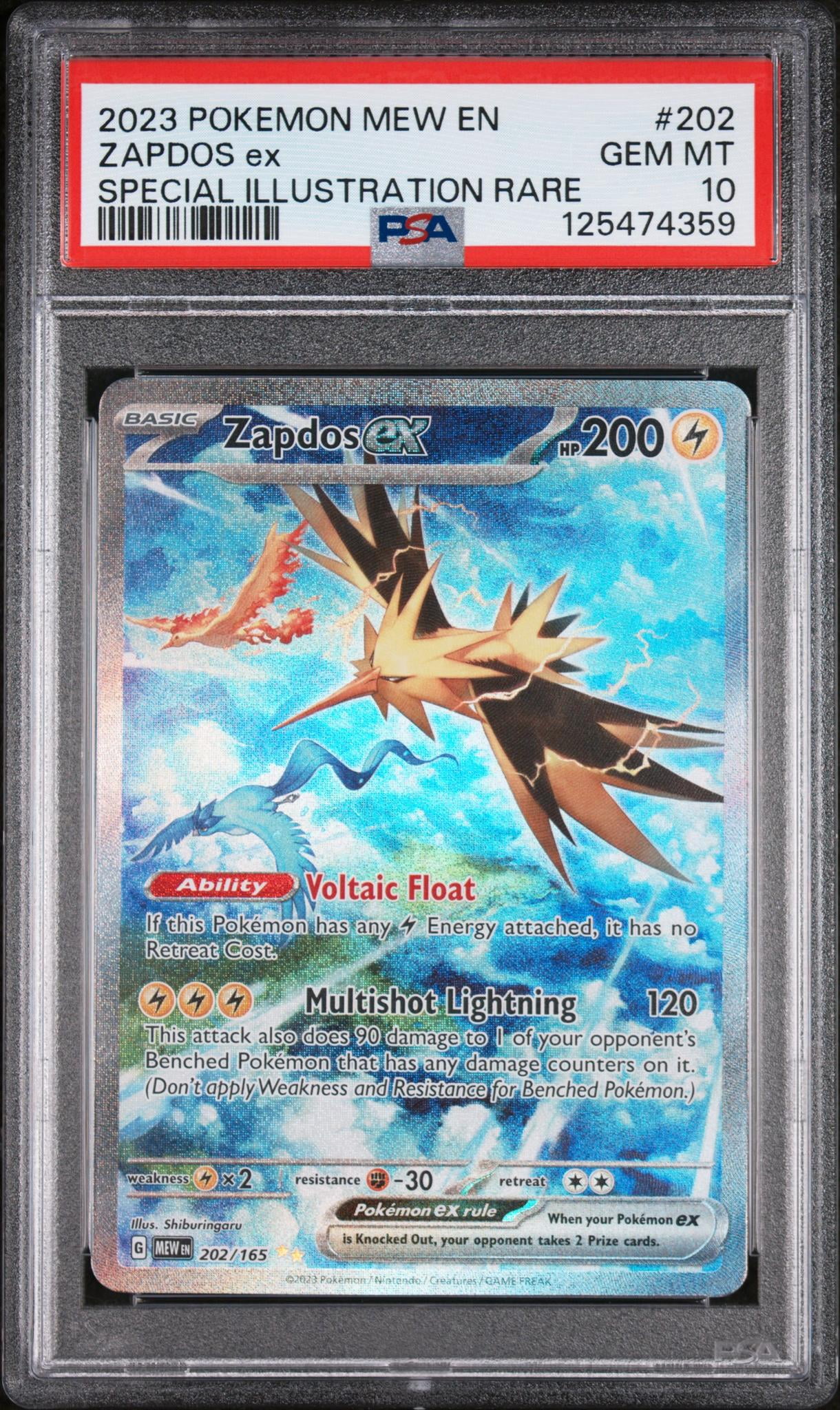 2023 Pokemon Scarlet and Violet 151 Special Illustration Rare Zapdos Ex ...