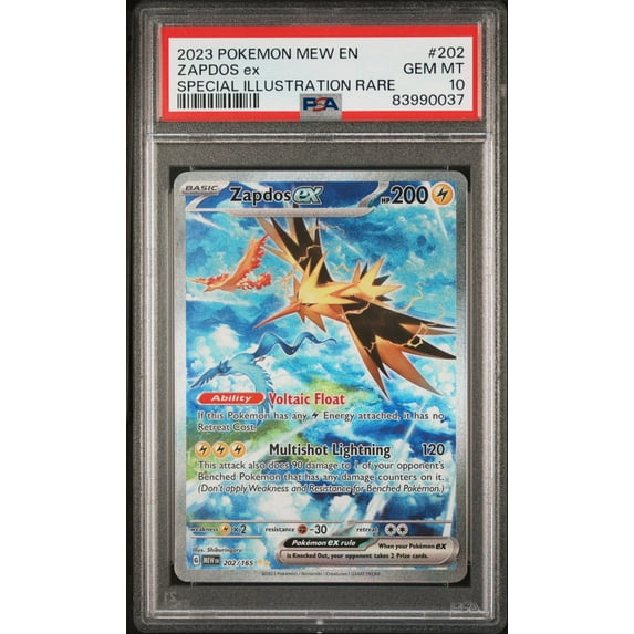 2023 Pokemon Scarlet and Violet 151 Special Illustration Rare Zapdos Ex ...