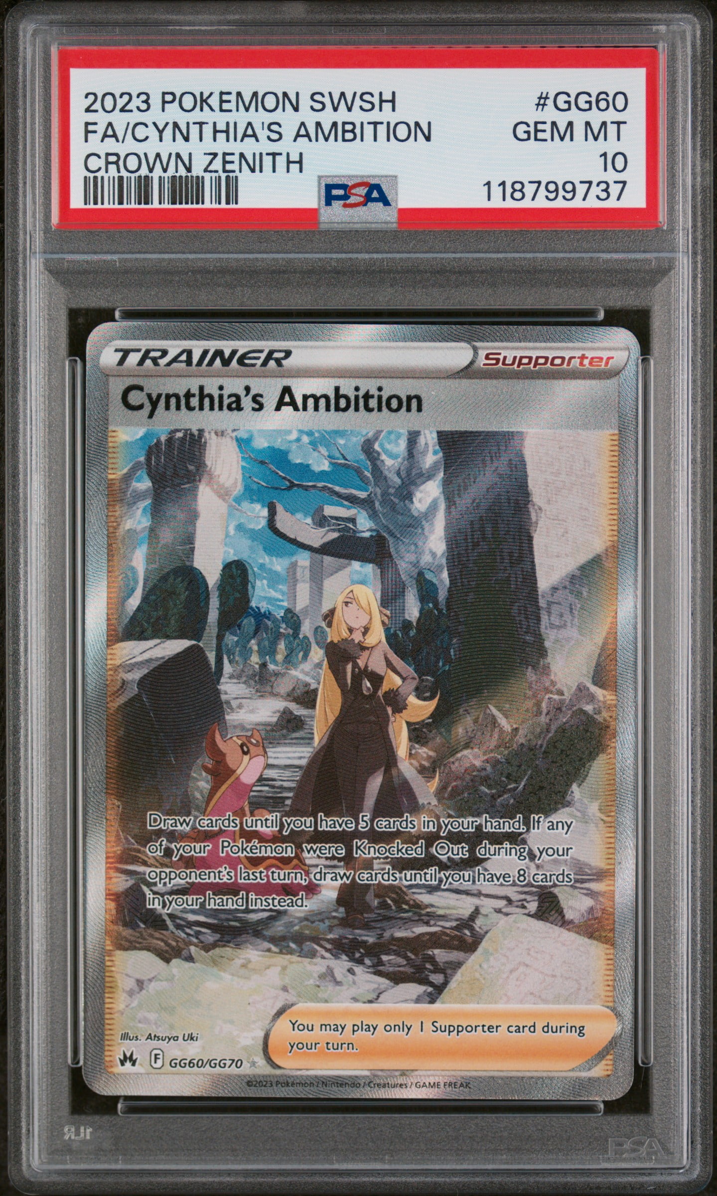 2023 Pokemon Sword and Shield Crown Zenith Galarian Gallery Cynthia's ...