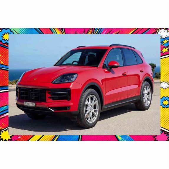 2023 Porsche Cayenne AU - Pop Art Edition | 24x36 Inch Glossy Laminated ...