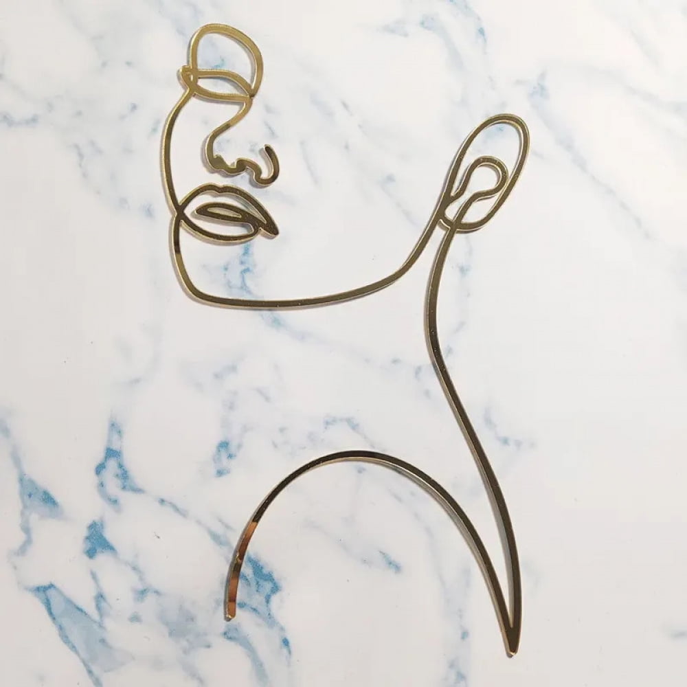 2023 Portrait Happy Birthday Cake Topper Gold Black Abstract Art ...