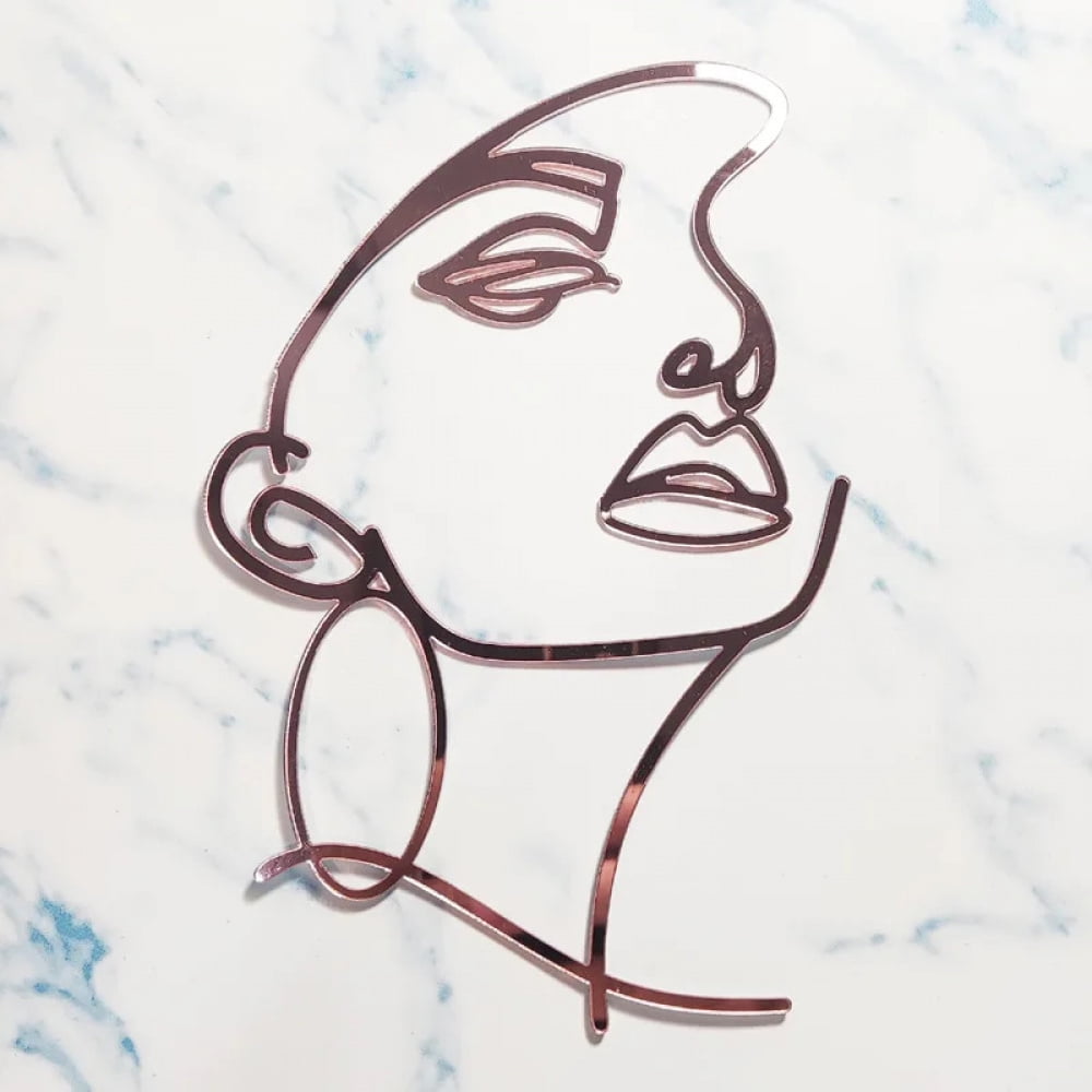 2023 Portrait Happy Birthday Cake Topper Gold Black Abstract Art ...