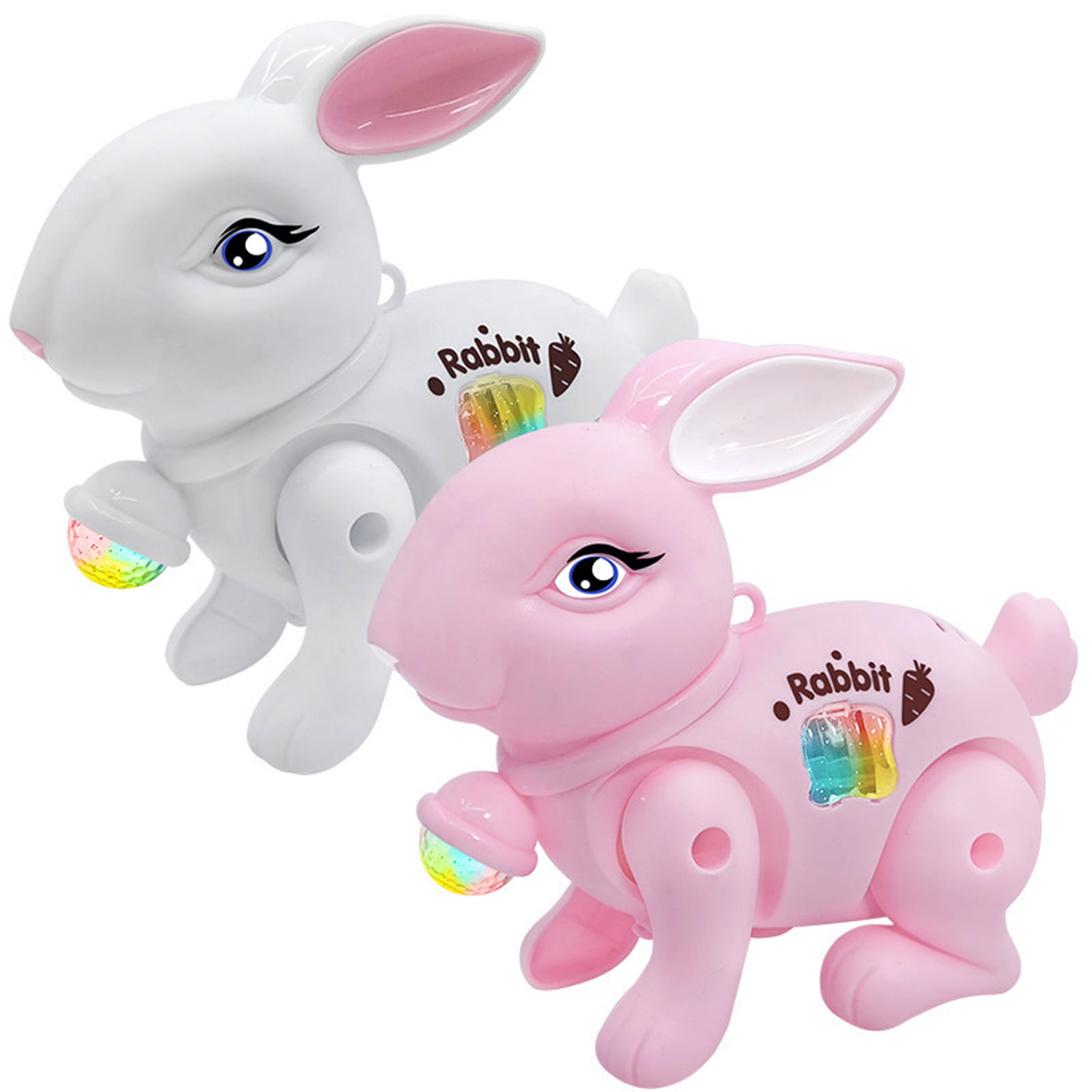 2023 Rabbit Toy Music Lovely Luminescent with Traction Rope Attract ...