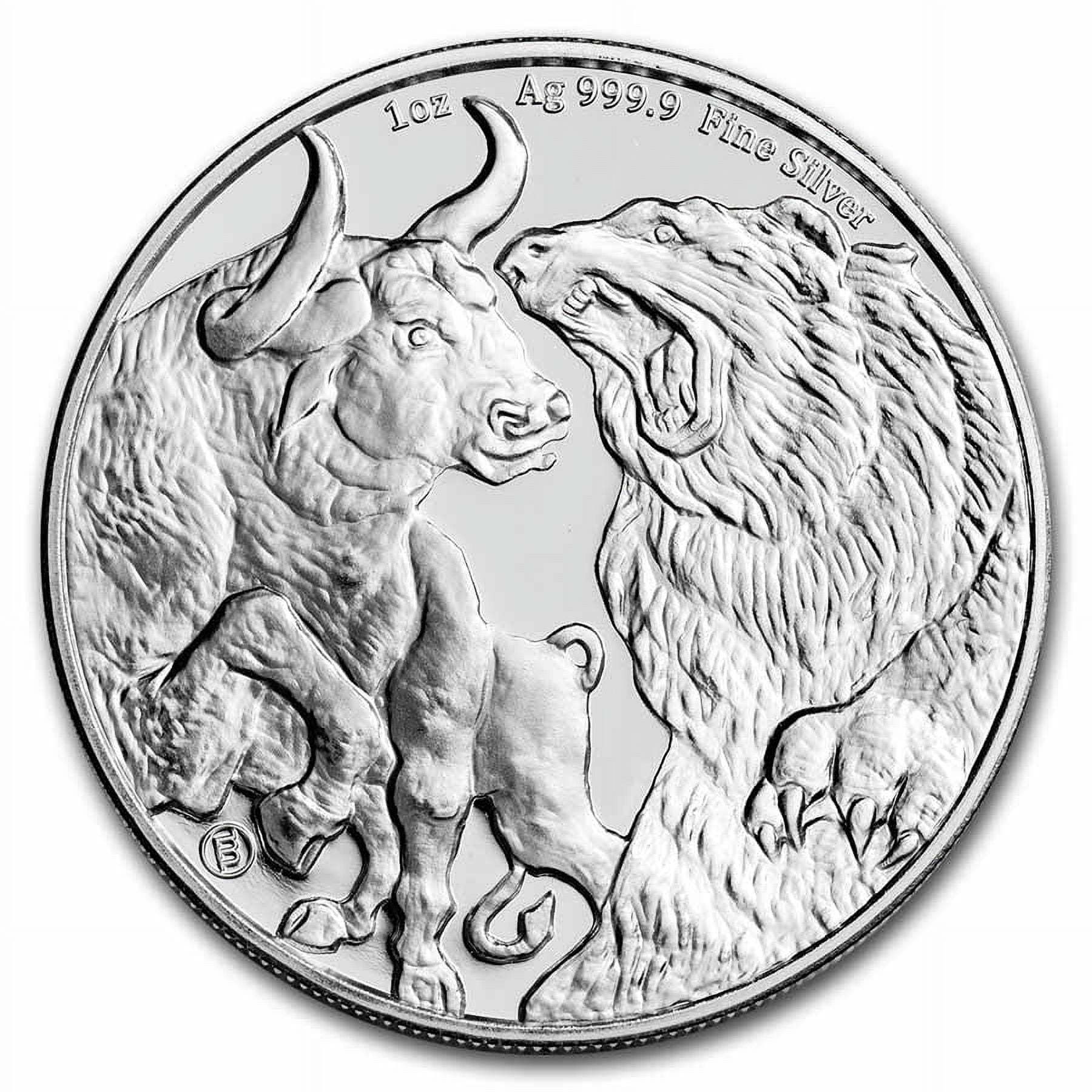 2023 Bulmint Republic of Tchad 1 oz Silver Bull & Bear Coin Bullion ...