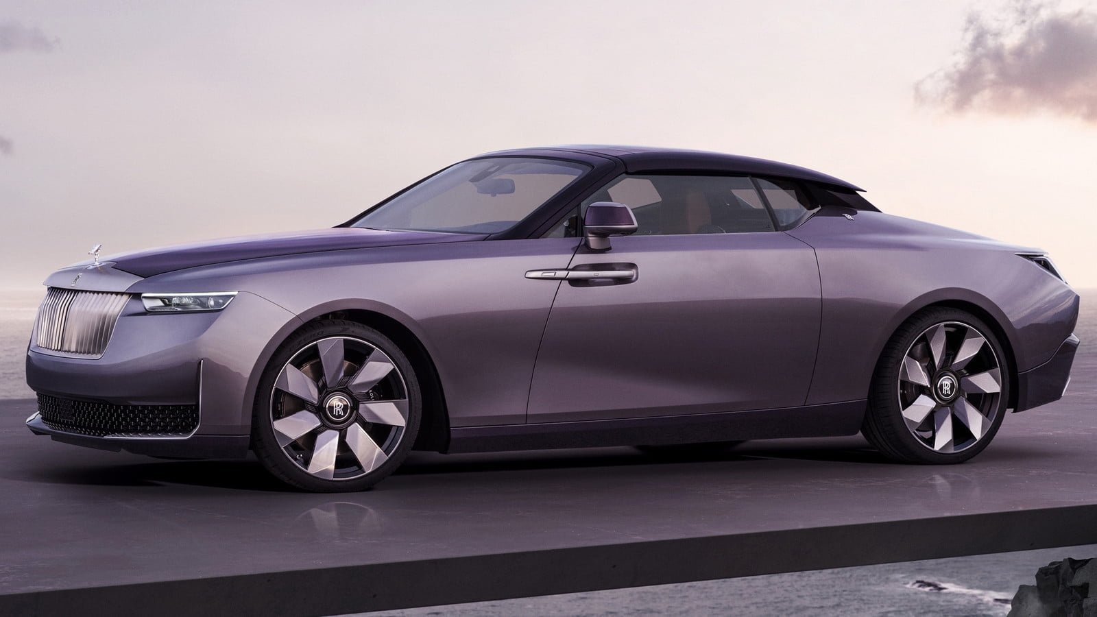 2023 Rolls Royce Amethyst Droptail Car - 20x30 Inch Laminated Poster ...