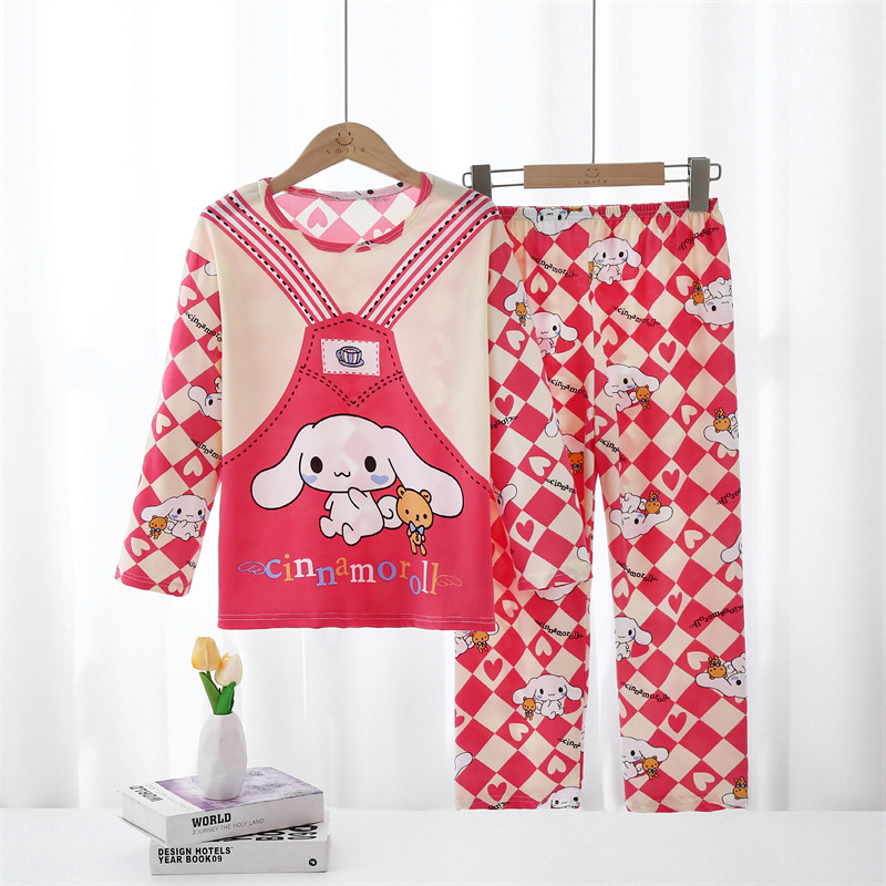 2023 Sanrio Children Pajamas Set Kawaii Anime Hello Kitty Cinnamoroll ...