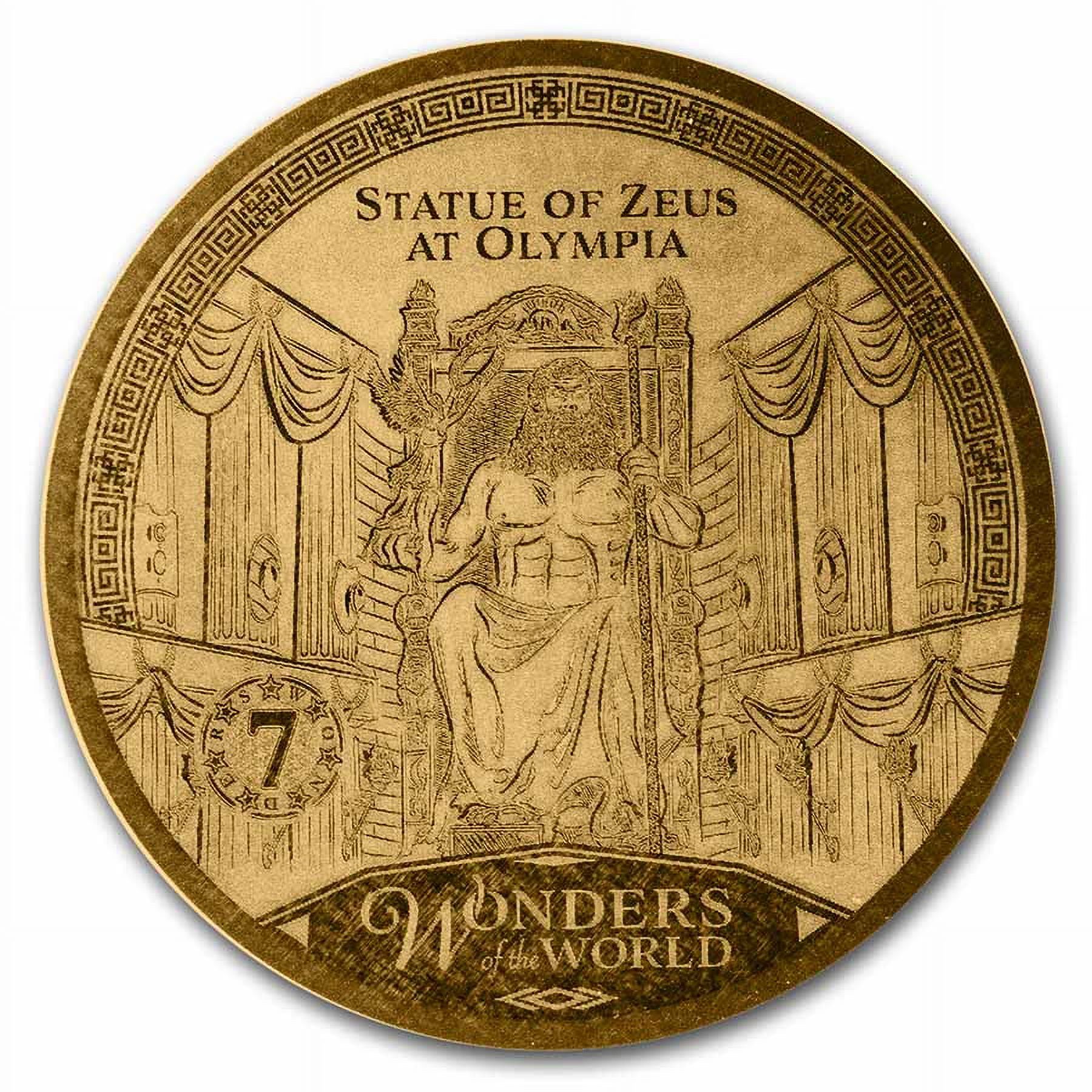 2023 Solomon Islands 1/100 oz Gold Statue of Zeus at Olympia - Walmart.com