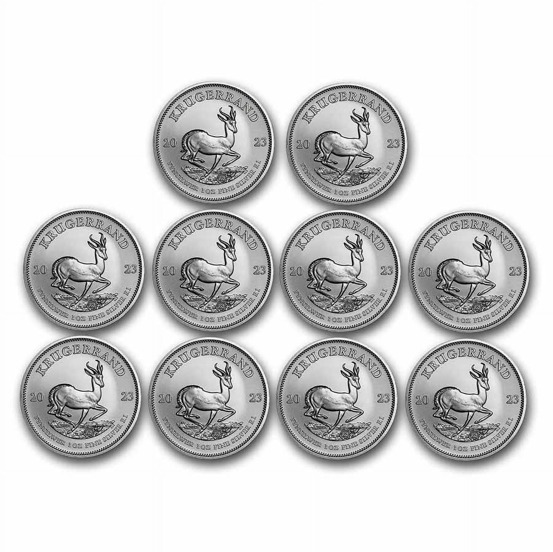 Walmart - 2023 South Africa 1 oz Silver Krugerrand BU Coin Bullion (Lot of 10) - Walmart.com