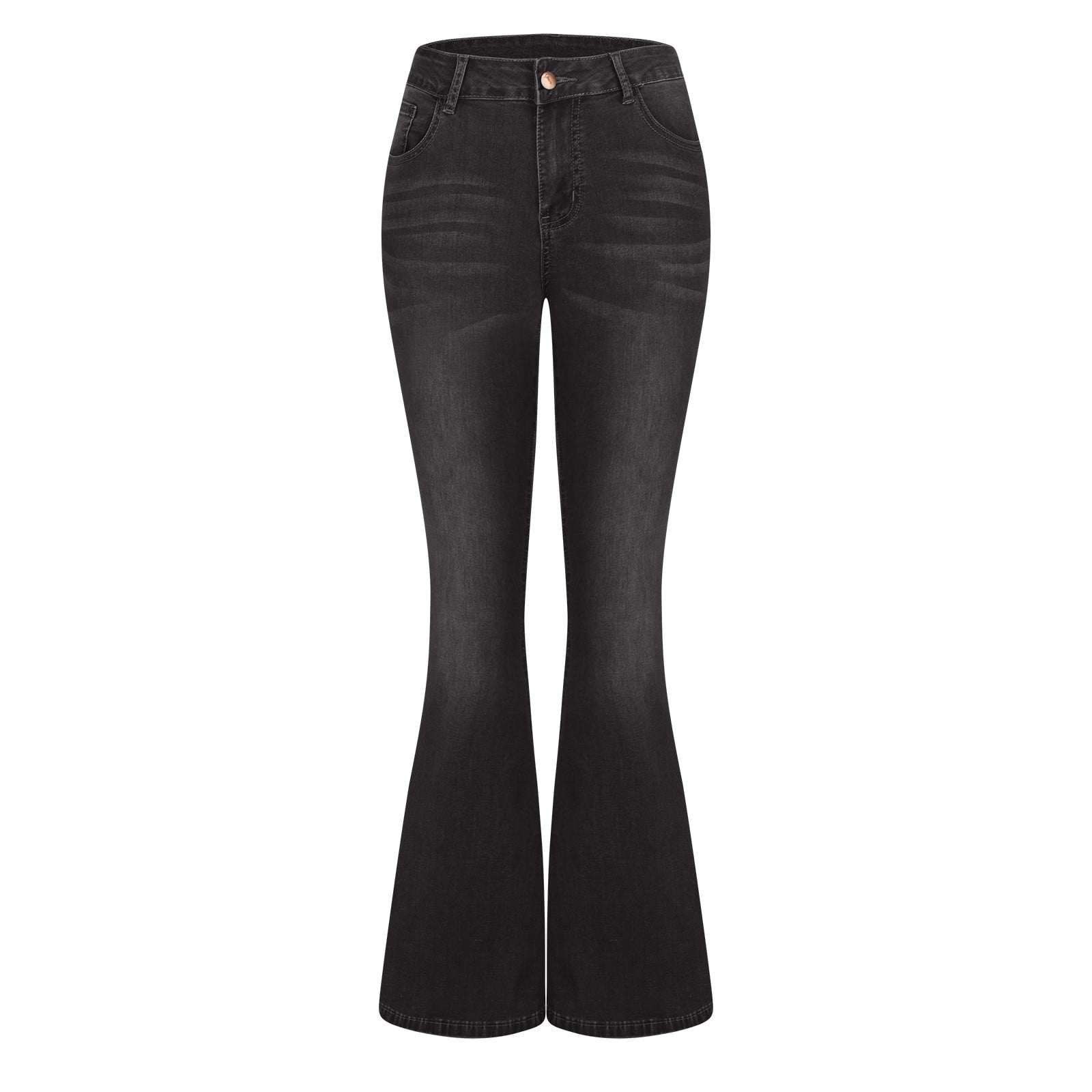 2024 Spring Fall Low Waist Bell Bottom Jeans for Women Stretchy Casual ...