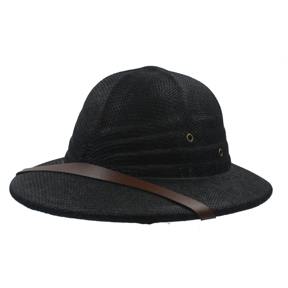 2023 Straw Helmet Pith Fedora Hats for Women Men Vietnam War Army Sun ...
