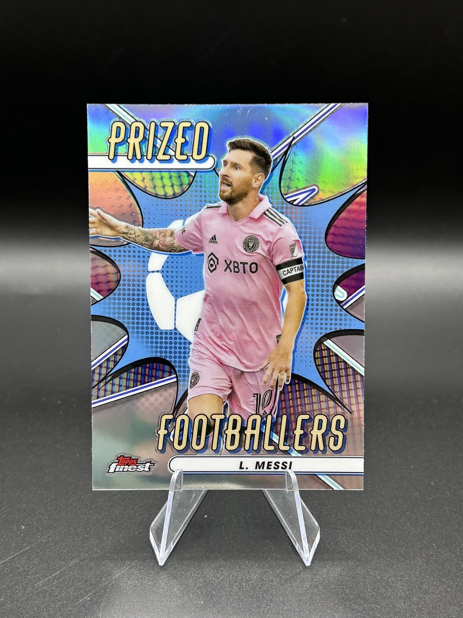 2023 TOPPS FINEST MLS SOCCER PF-17 Lionel Messi Miami CF RARE PRIZED ...