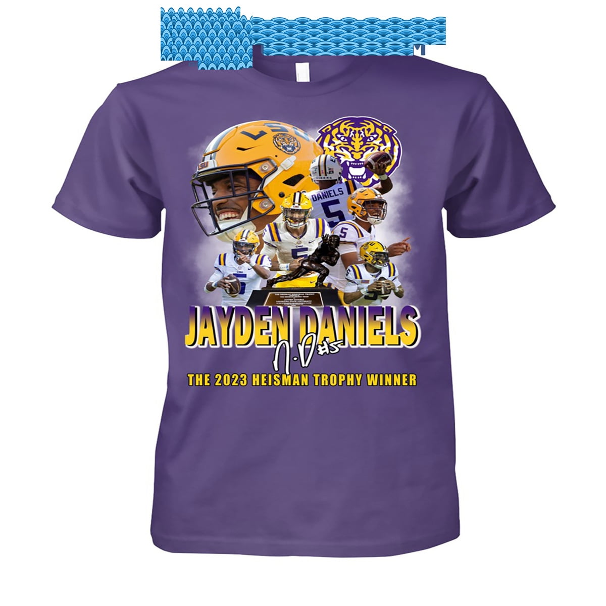 2023 The Heisman Trophy Winner Jayden Daniels L.S.U T.i.g.e.r.s T-Shirt ...