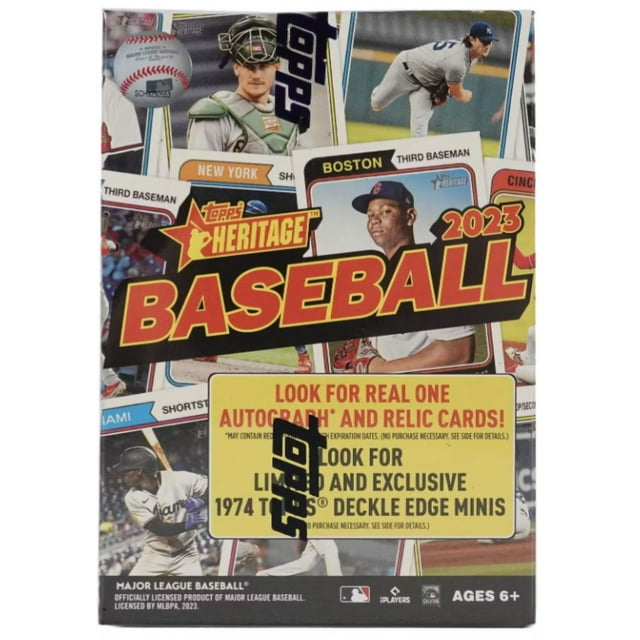 Topps 2023 Heritage Autographed Baseball Cards Value Box, Factory ...