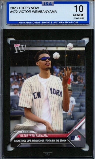 2023 Topps Now #472 Victor Wembanyama ISA 10 Graded Card - Walmart.com