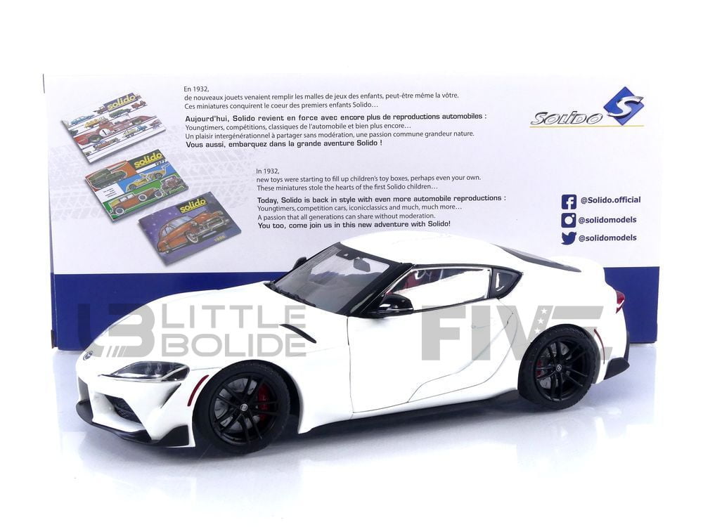 2023 Toyota GR Supra White Pearl Metallic 1/18 Diecast Model Car by ...