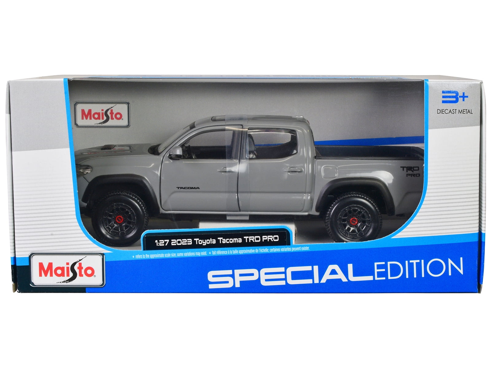 Maisto 2023 Toyota Tacoma TRD PRO Gray Pickup Truck with Sunroof ...