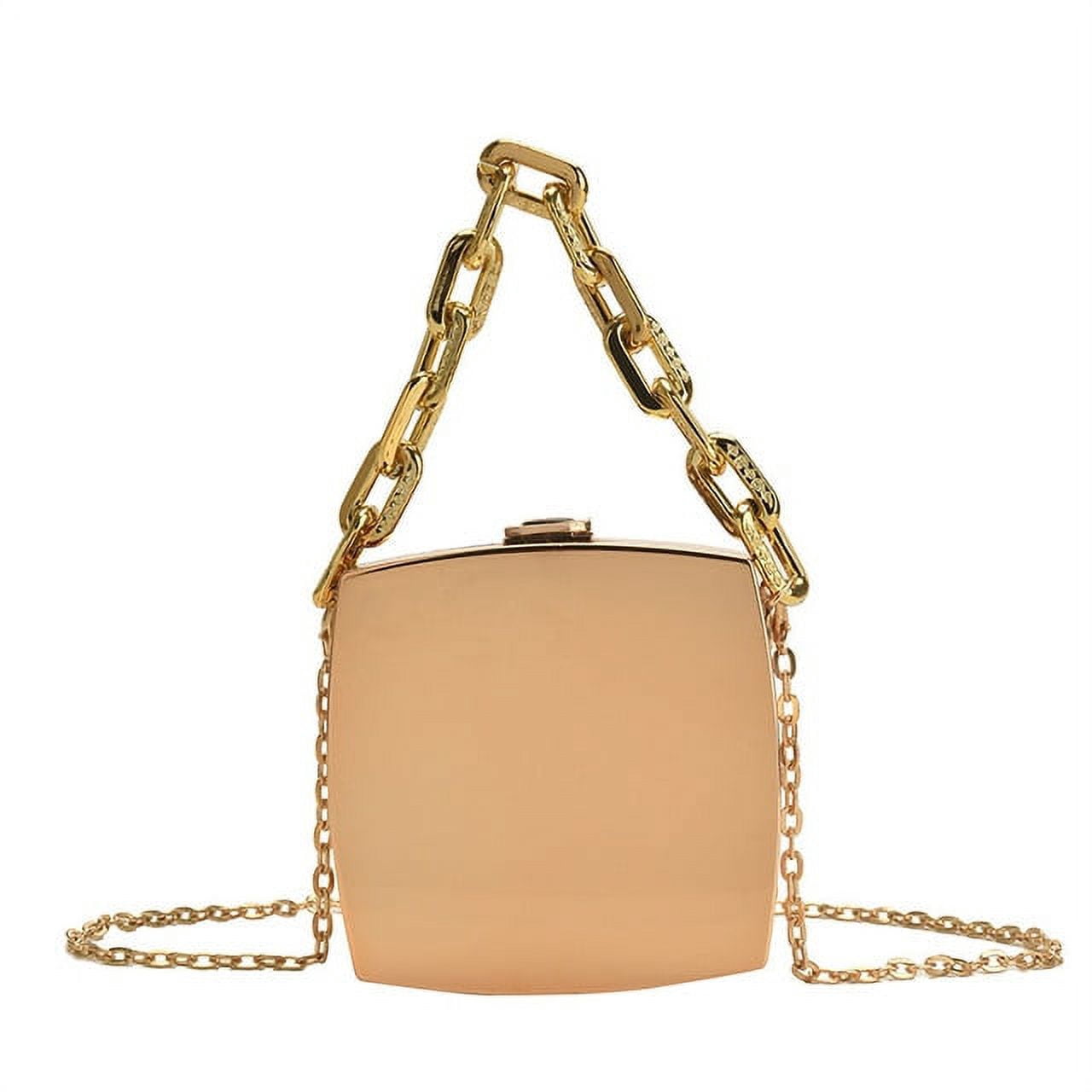 2023 Trend Designer Clutch Bag Gold Silver PVC Box Design Party Evening ...